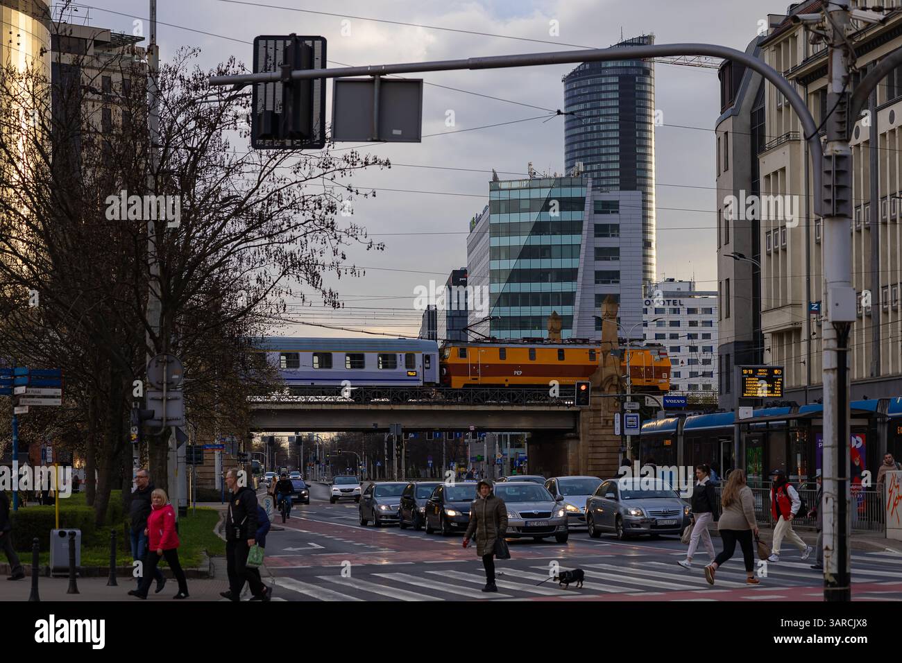 Wroclaw, Poland-Marth 30, 2025: Urban cityscape with modern office ...