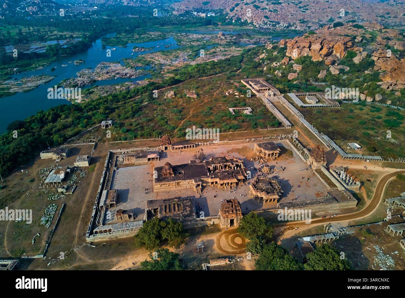 India, Karnataka state, Hampi, capital of the last great Hindu kingdom ...