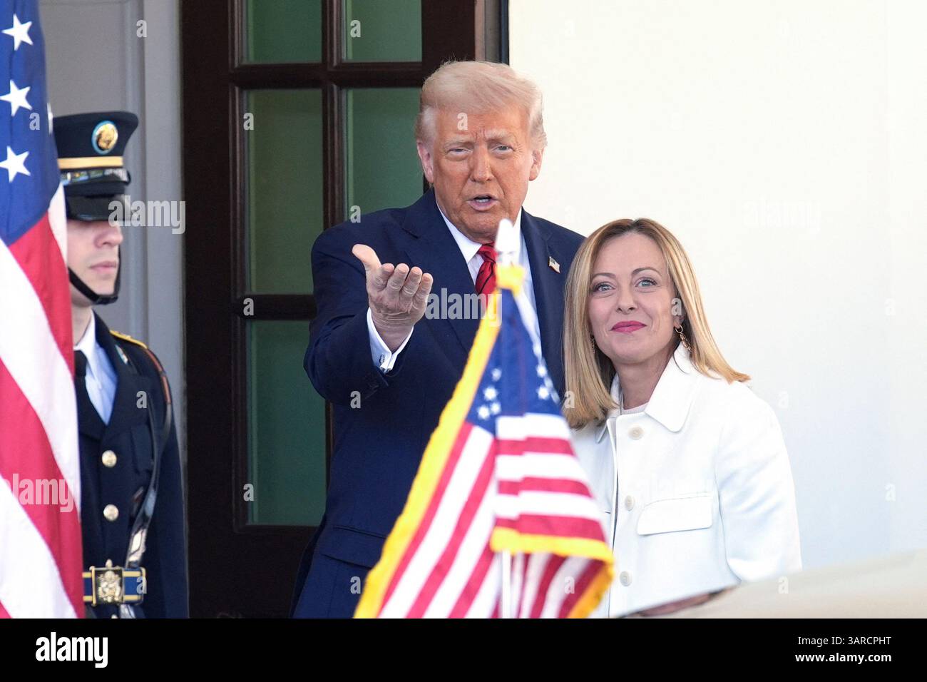Washington, United States. 17th Apr, 2025. US President Donald Trump ...