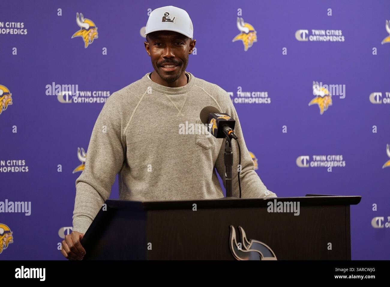 Minnesota Vikings general manager Kwesi Adofo-Mensah answers questions ...