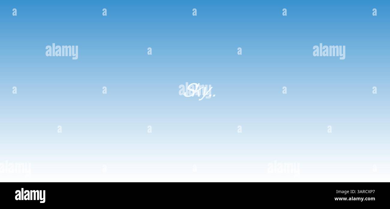 Blue, cloudless sky. Realistic sky background Stock Vector Image & Art ...