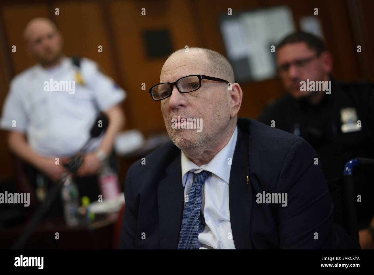 New York, United States. 17th Apr, 2025. Former film producer Harvey ...
