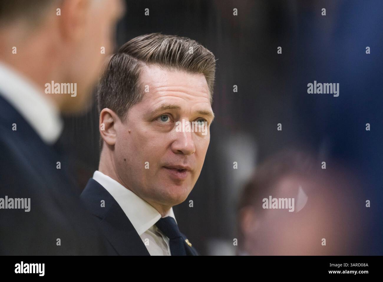 Head coach Sam Hallam of, Sweden. , . ahead of the international ...