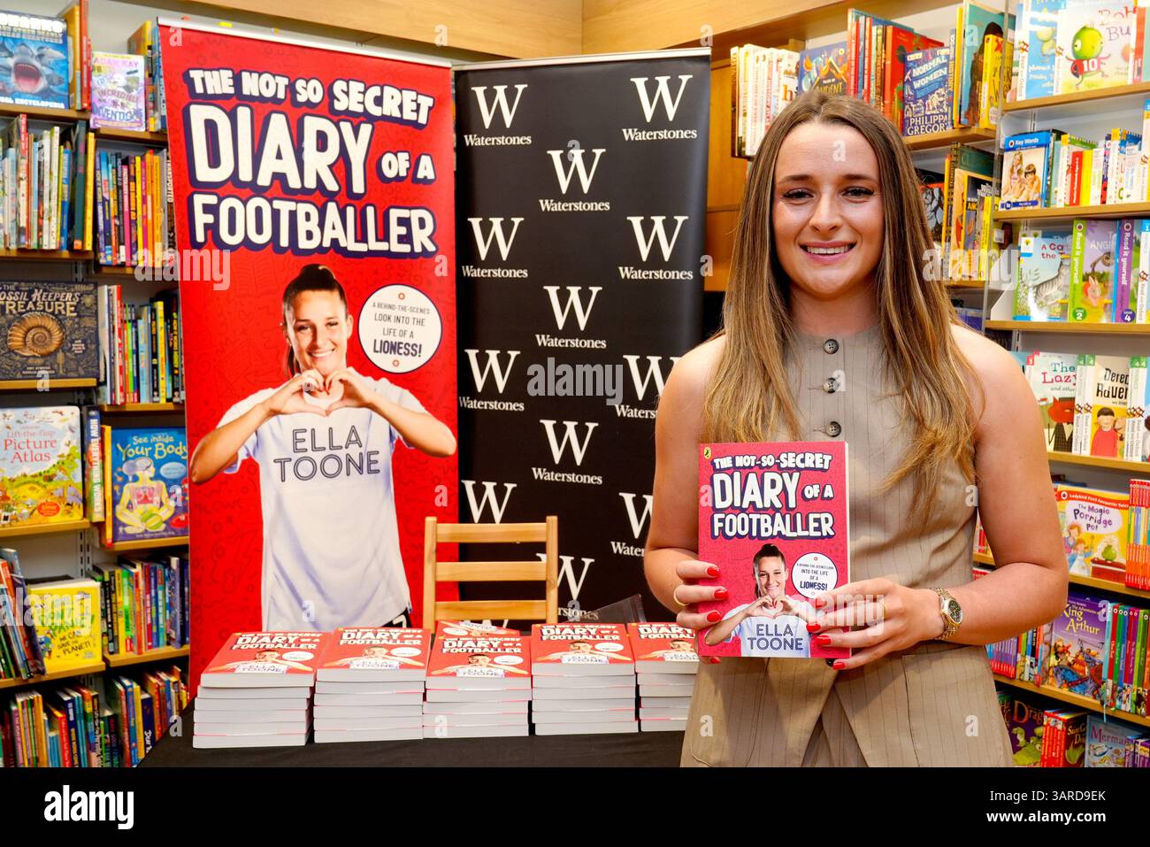 Manchester United and England footballer Ella Toone at a signing event ...