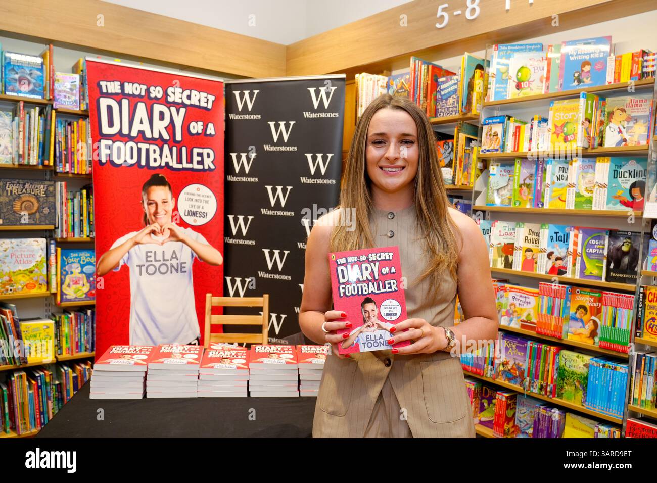 Manchester United and England footballer Ella Toone at a signing event ...