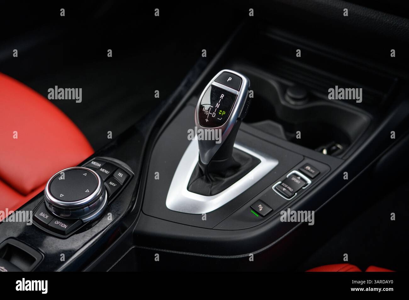 Close-Up of Automatic Gear Selector in Modern Car. Automatic ...