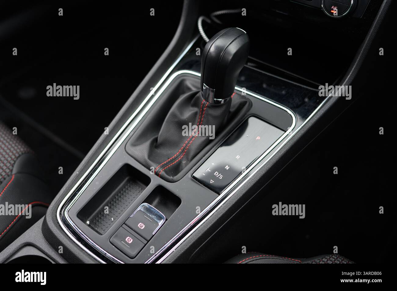 Close-Up of Automatic Gear Selector in Modern Car. Automatic ...