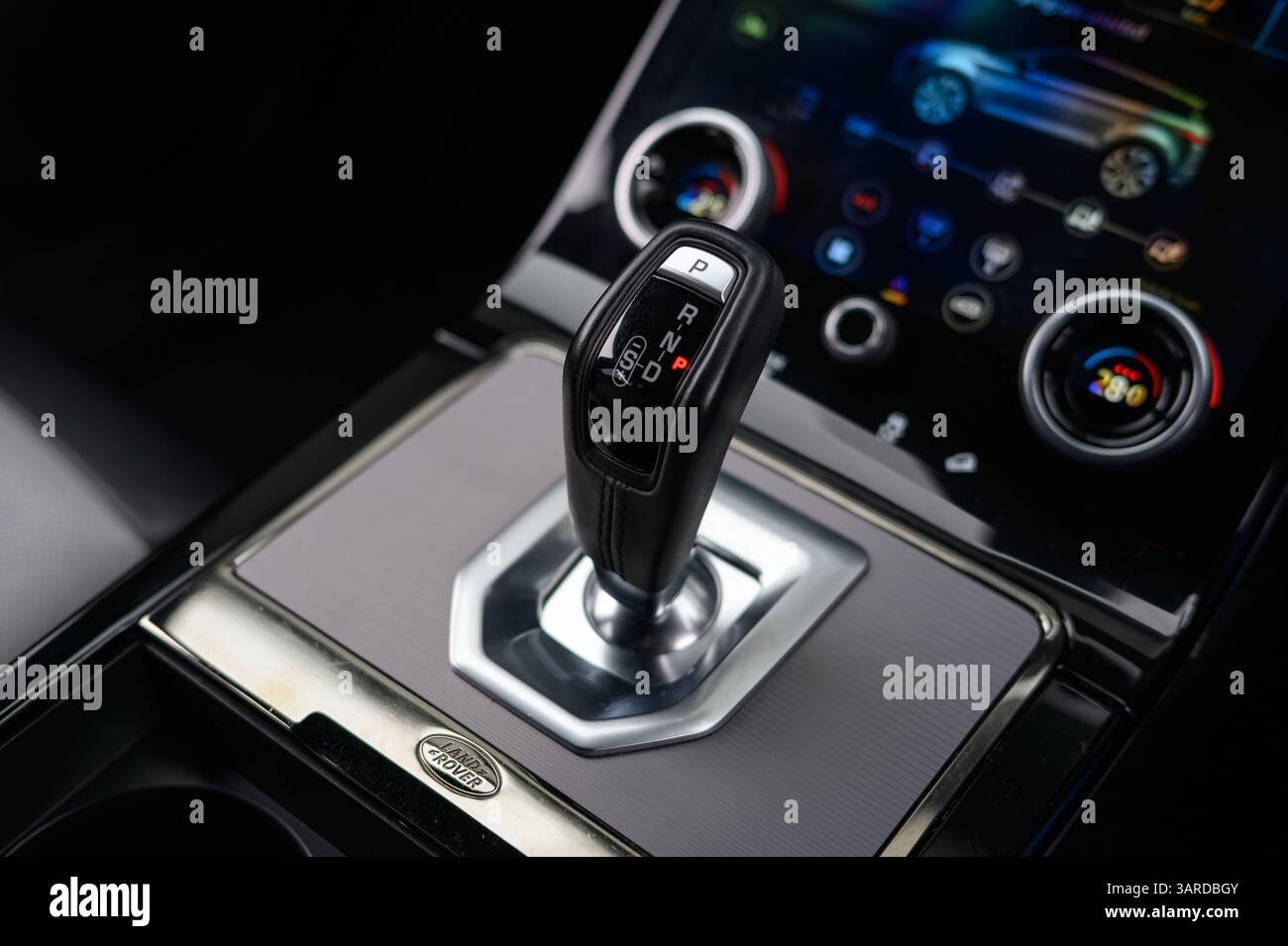 Close-Up of Automatic Gear Selector in Modern Car. Automatic ...