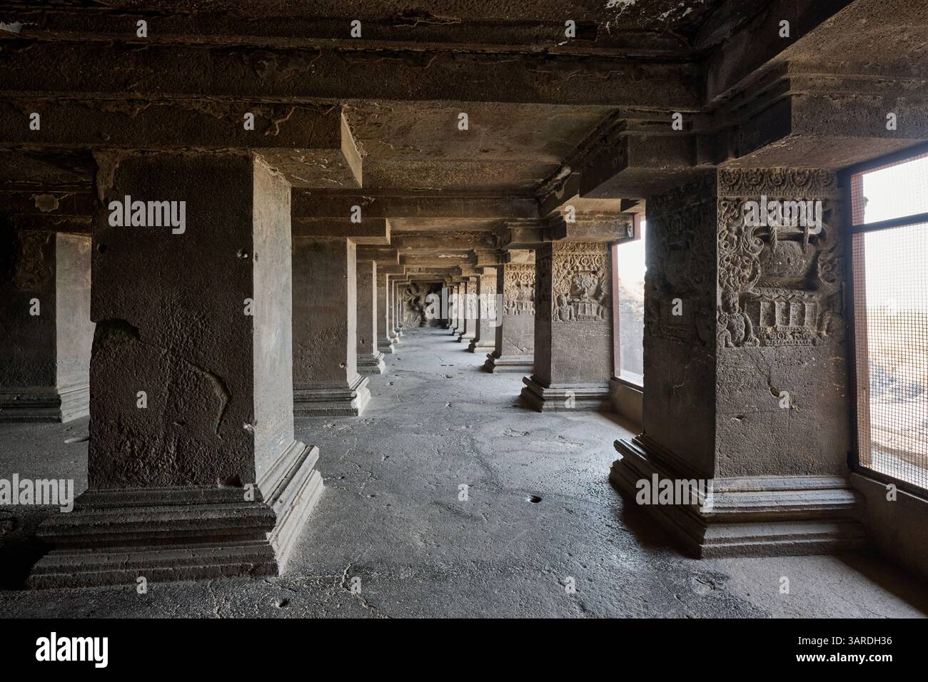 Ellora Cave No. 15, Aurangabad, India, Asia Stock Photo - Alamy