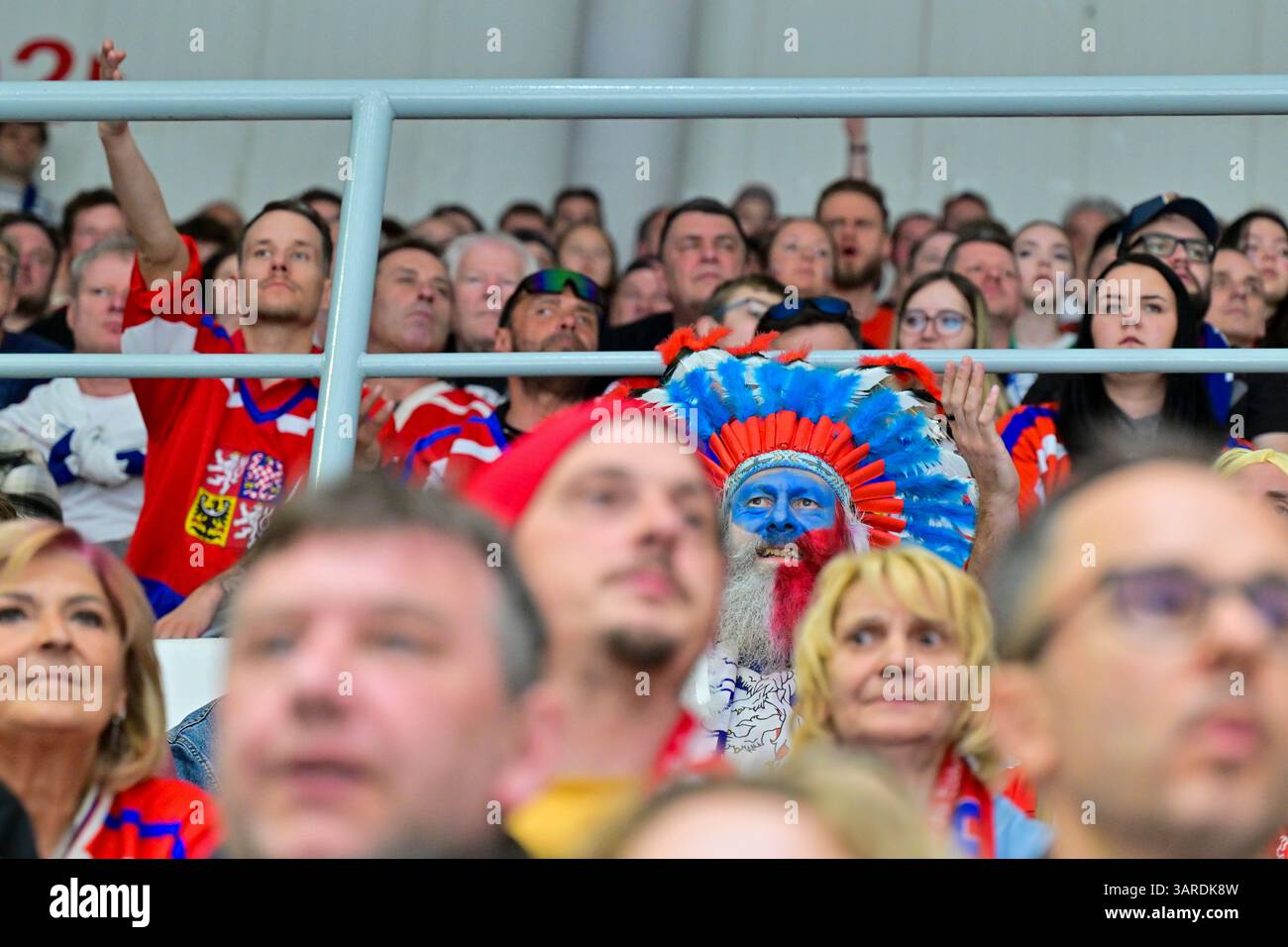 Czech fans are seen during the IIHF Women's World Championship ...