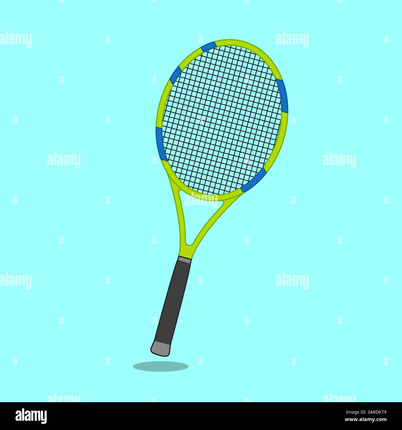 Tennis racket flat design with shadow Stock Vector Image & Art - Alamy