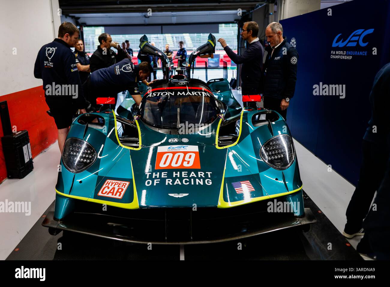 Imola, Italie. 17th Apr, 2025. 009 RIBERAS Alex (spa), SORENSEN Marco (dnk), Aston Martin THOR ...