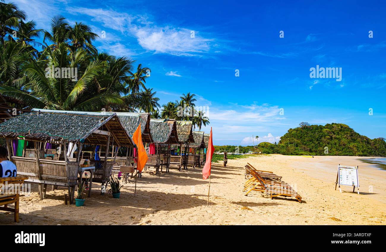 Nacpan Beach near El Nido, Palawan, Philippines Stock Photo - Alamy
