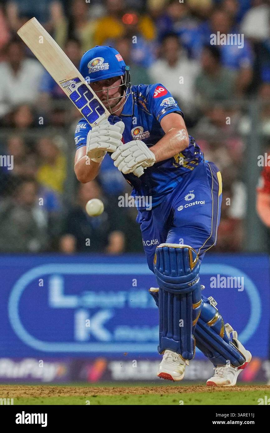 Mumbai Indians' Will Jacks bats during the Indian Premier League ...
