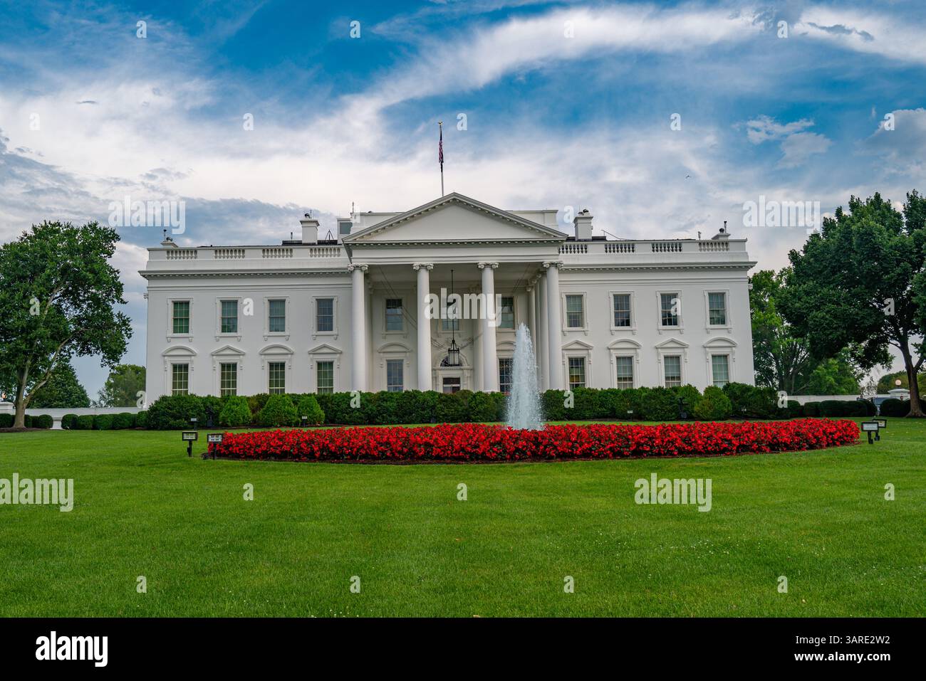 The White House is conic symbol of USA. White House in Washington DC ...
