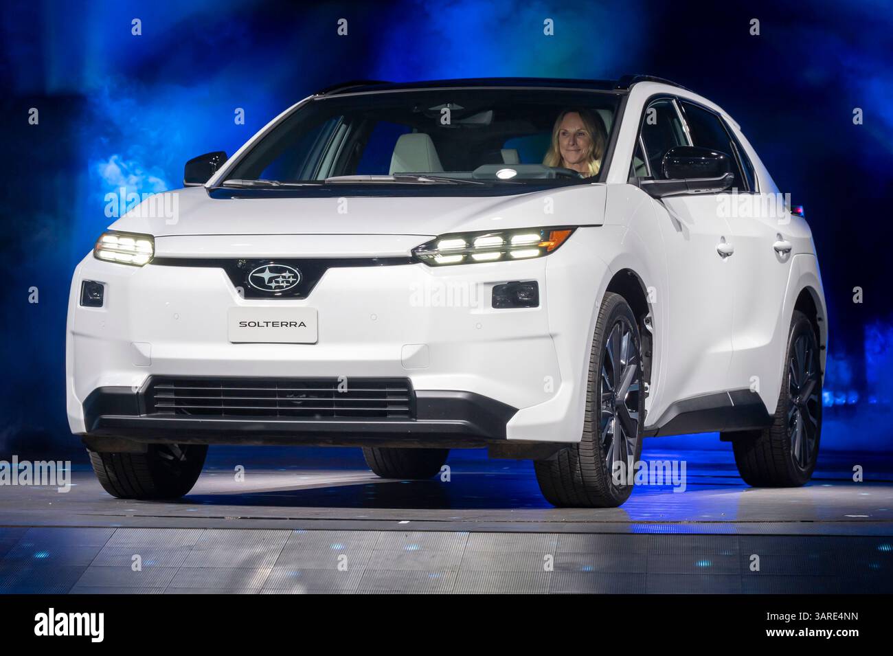 New York, United States. 16th Apr, 2025. The new 2026 Subaru Solterra ...