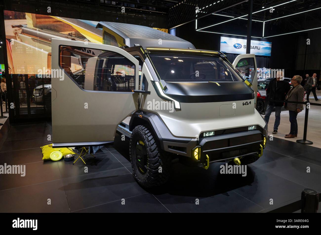 New York, United States. 16th Apr, 2025. Kia's PV5 WKNDR Concept EV Off ...