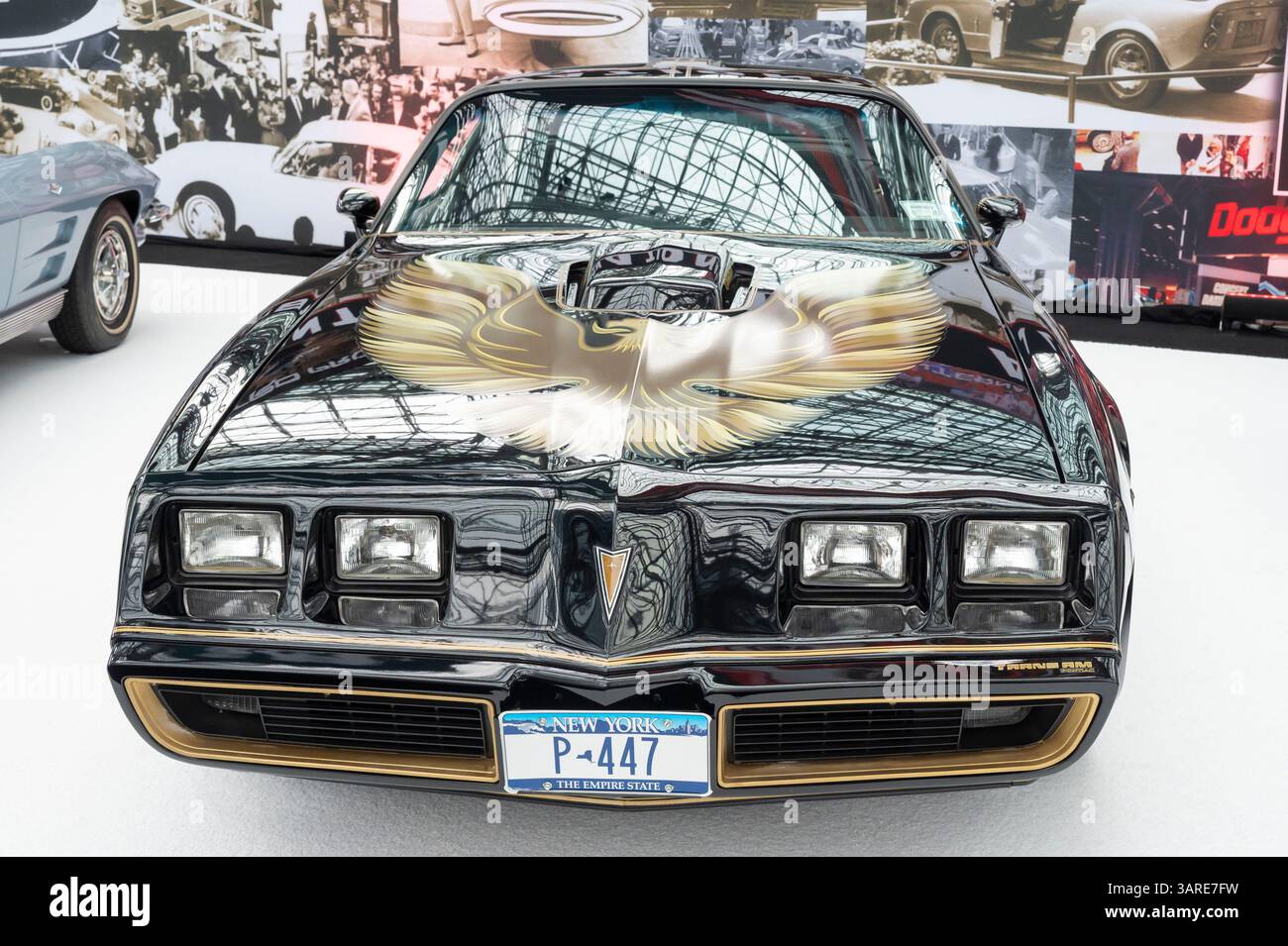 New York, United States. 16th Apr, 2025. A 1979 Pontiac TRANS AM seen ...