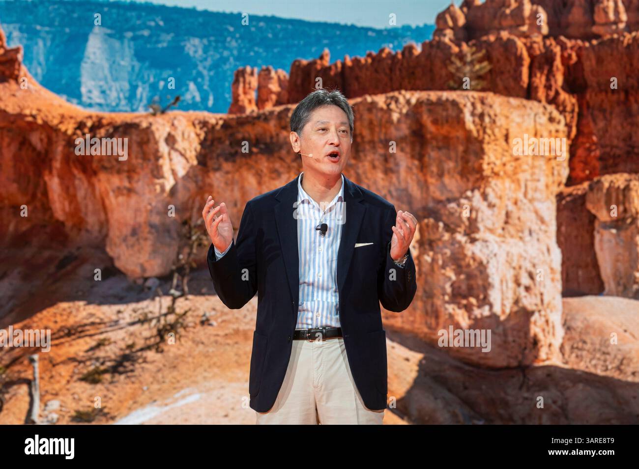 New York, United States. 16th Apr, 2025. Atsushi Osaki, President and ...