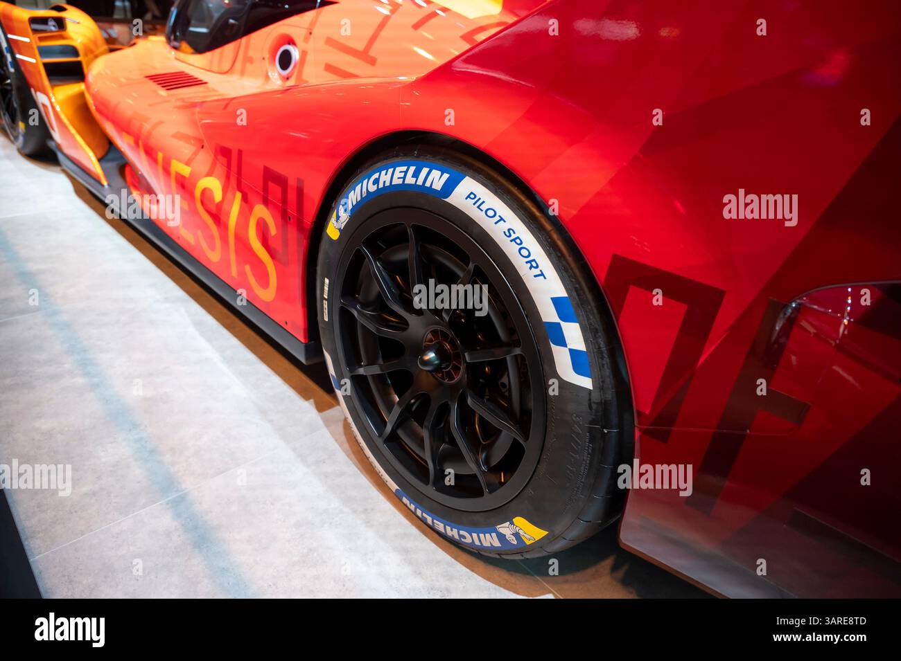 New York, United States. 16th Apr, 2025. A GMR-001 Hypercar by Genesis ...