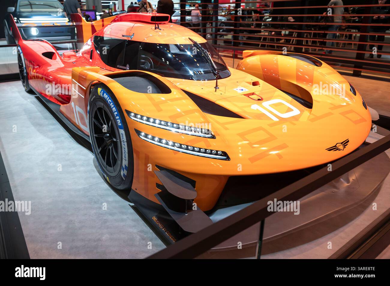 New York, United States. 16th Apr, 2025. A GMR-001 Hypercar by Genesis ...