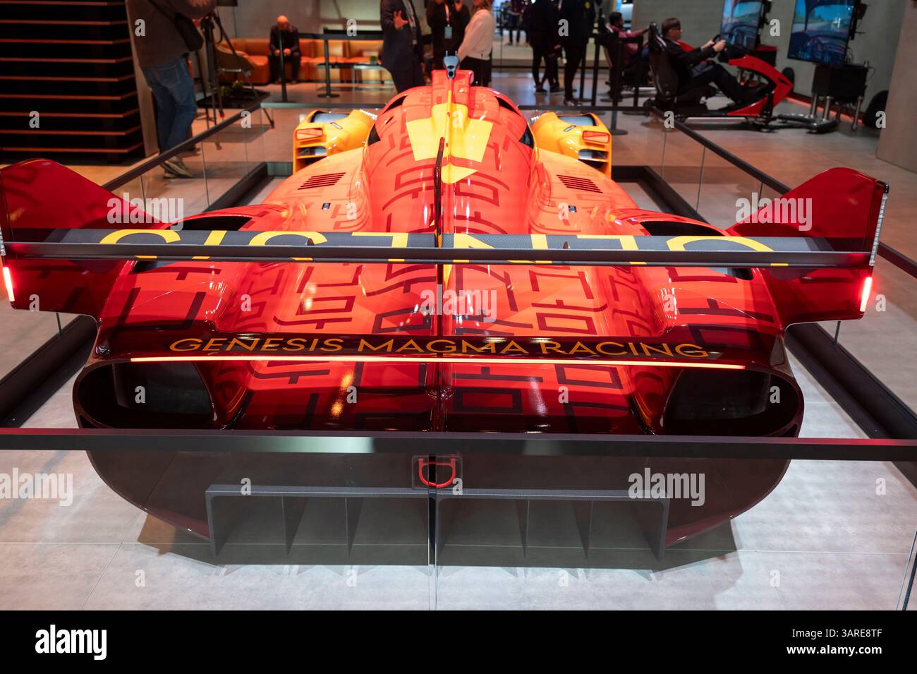 A GMR-001 Hypercar by Genesis Magma Racing seen during the press ...