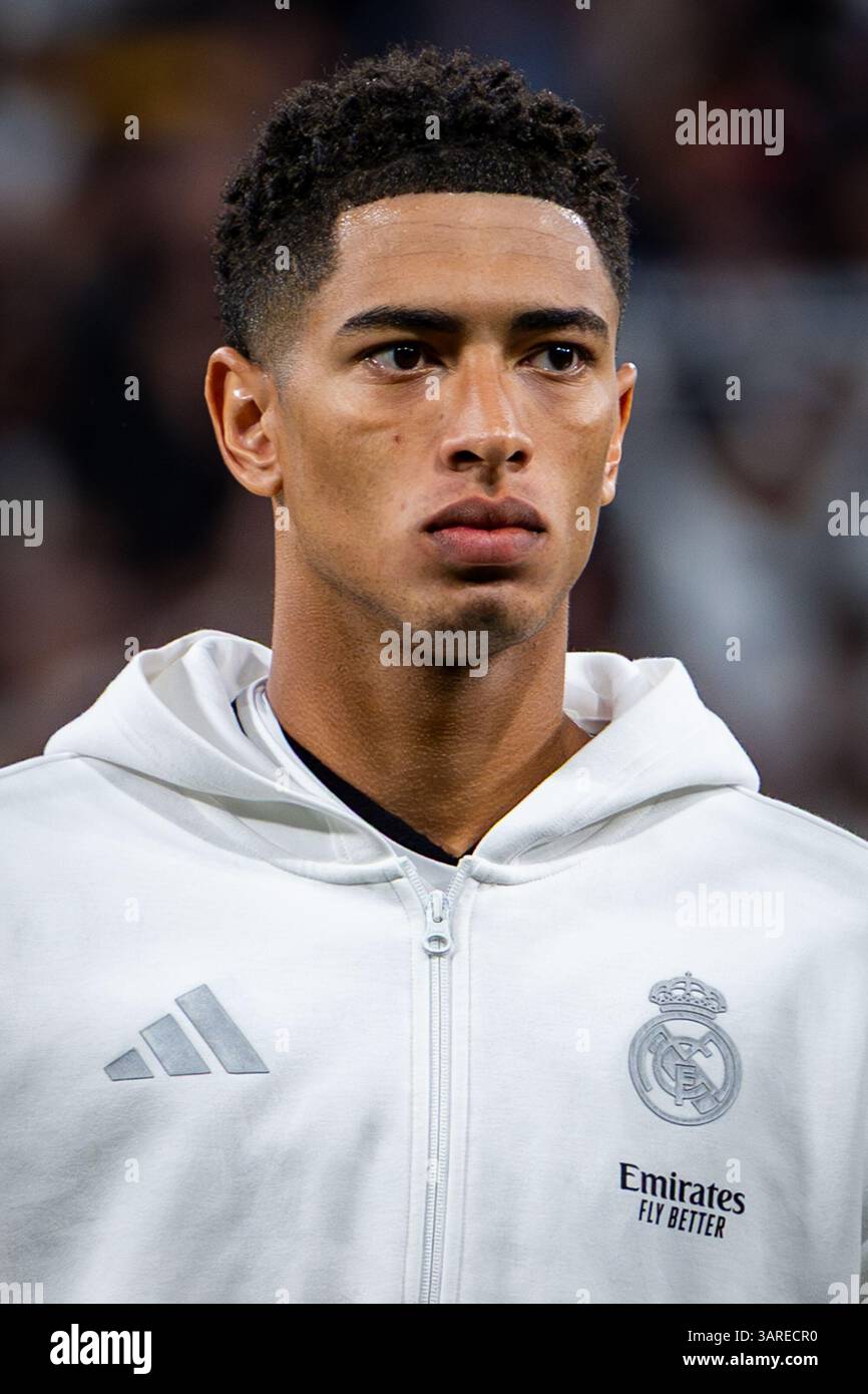 Madrid, Madrid, Spain. 16th Apr, 2025. Jude Bellingham of Real Madrid ...