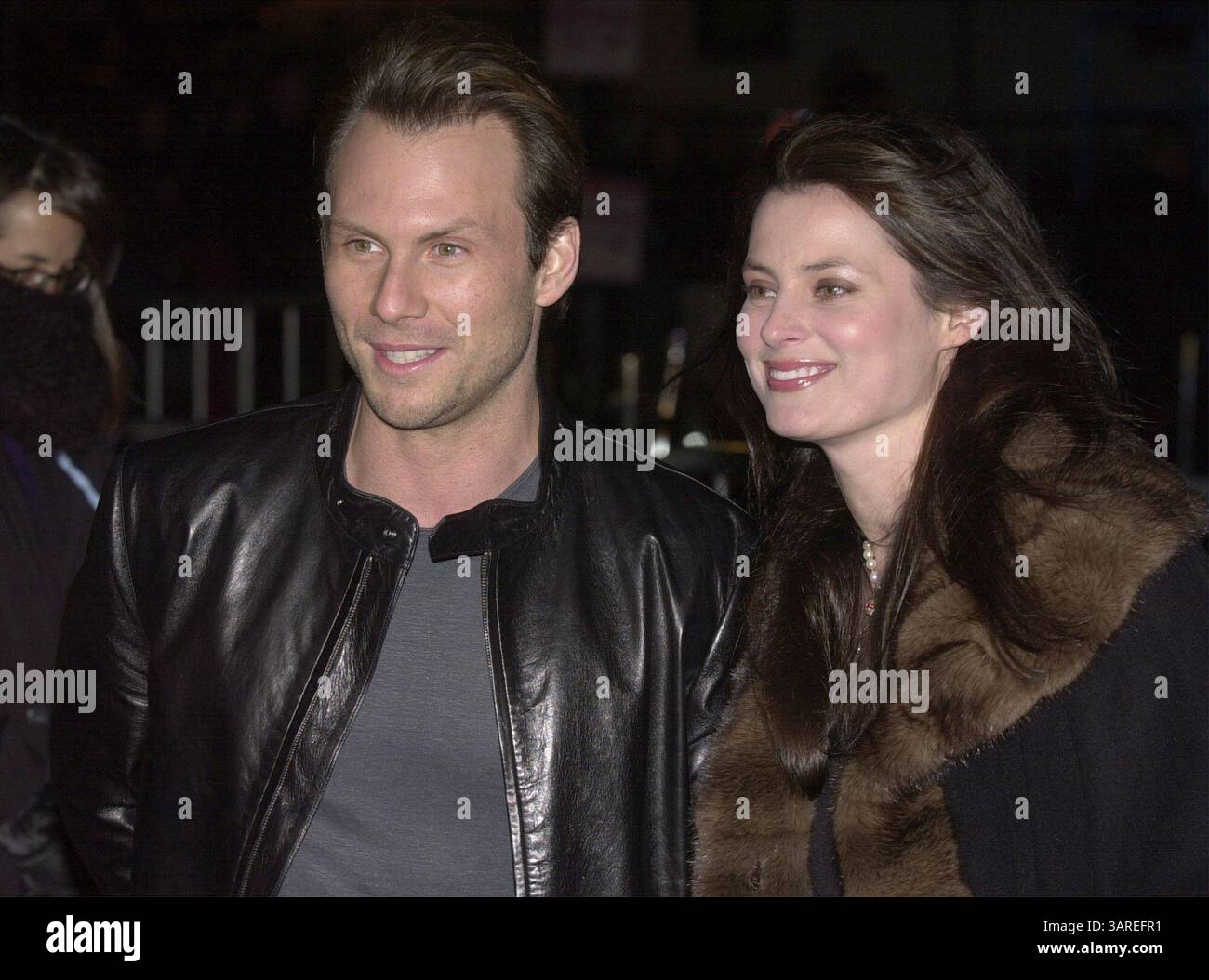 Dec 10, 2001; Los Angeles, CA, USA; Actor CHRISTIAN SLATER & wife RYAN ...