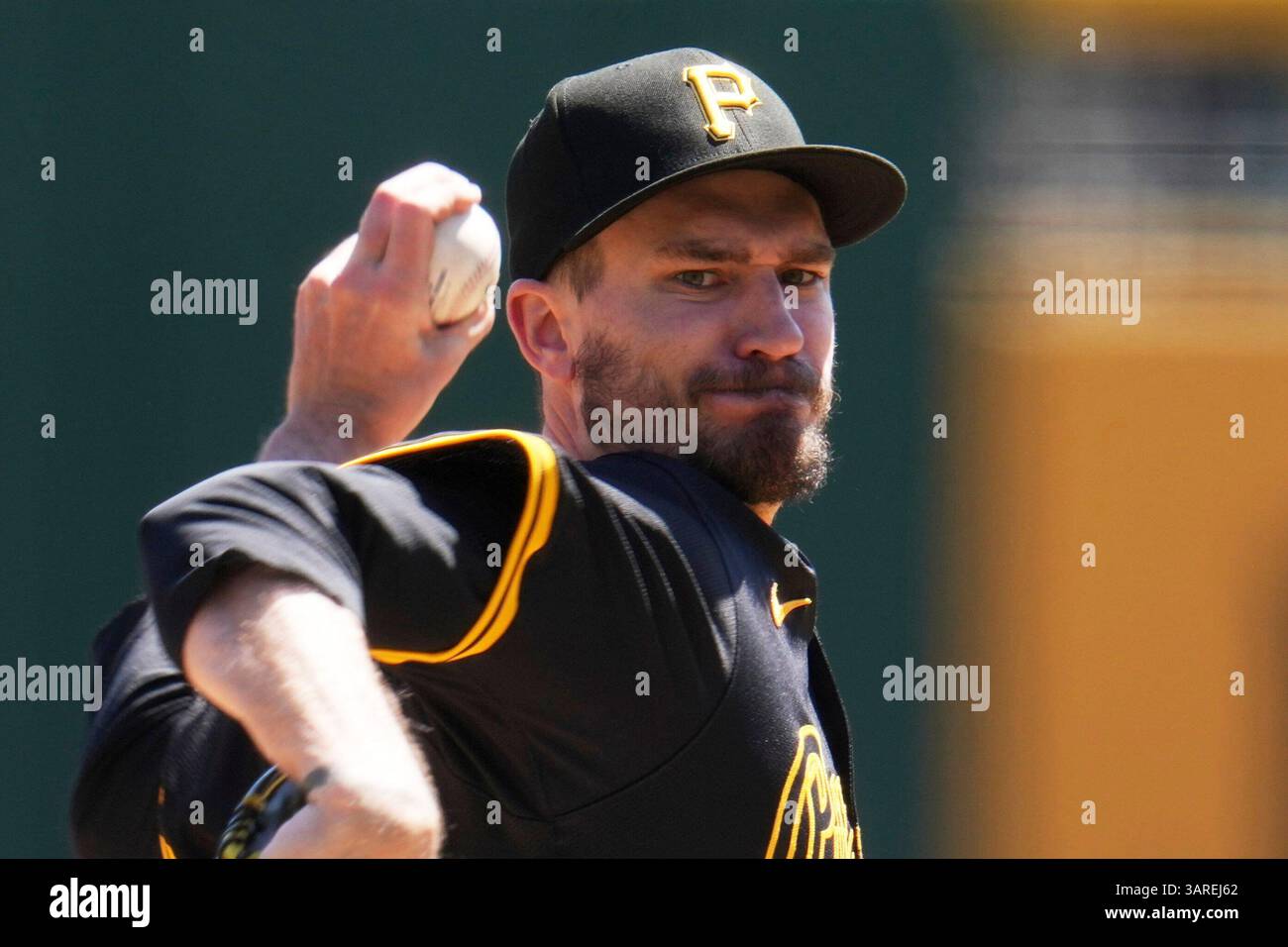 Pittsburgh Pirates pitcher Andrew Heaney delivers during the first ...