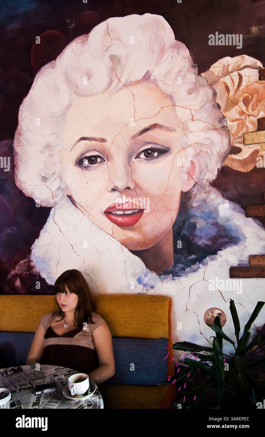 Jun 26, 2008 - Vladivostok, Russian Far East, Russian Federation - A cinema themed cafe with a ...