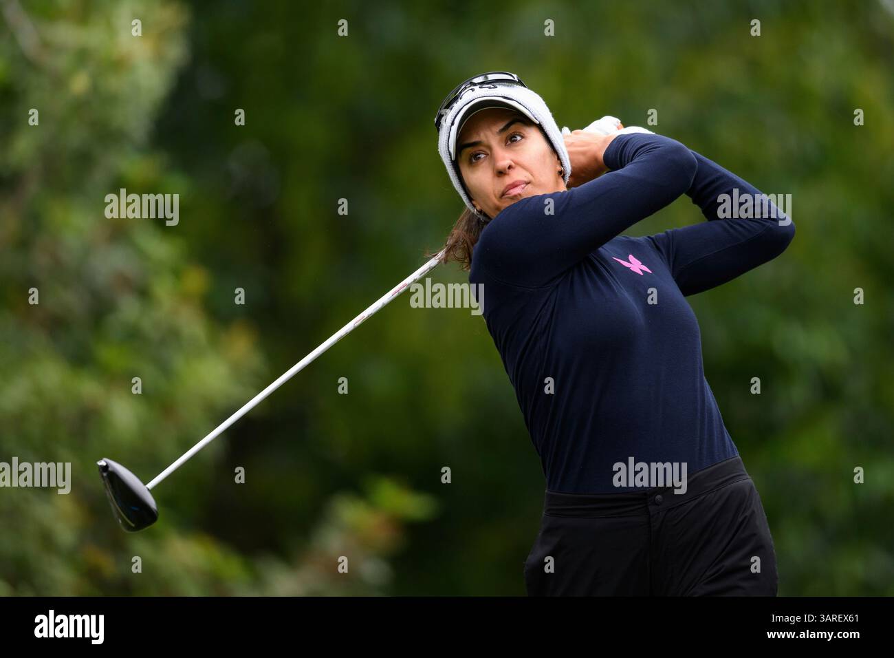 Paula Reto hits from the fifth tee during the first round of the LPGA's ...