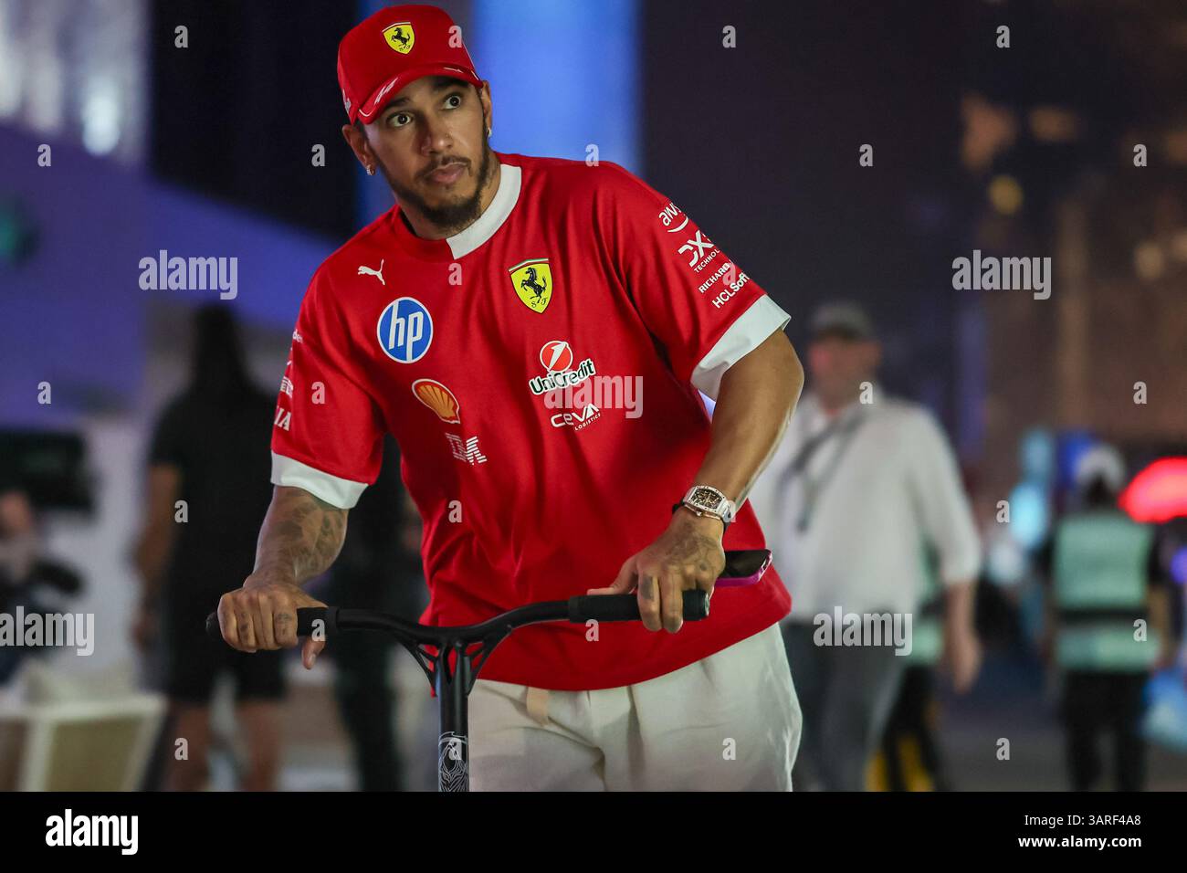 JEDDAH, SAUDI ARABIA - APRIL 17: Lewis Hamilton of Great Britain and ...