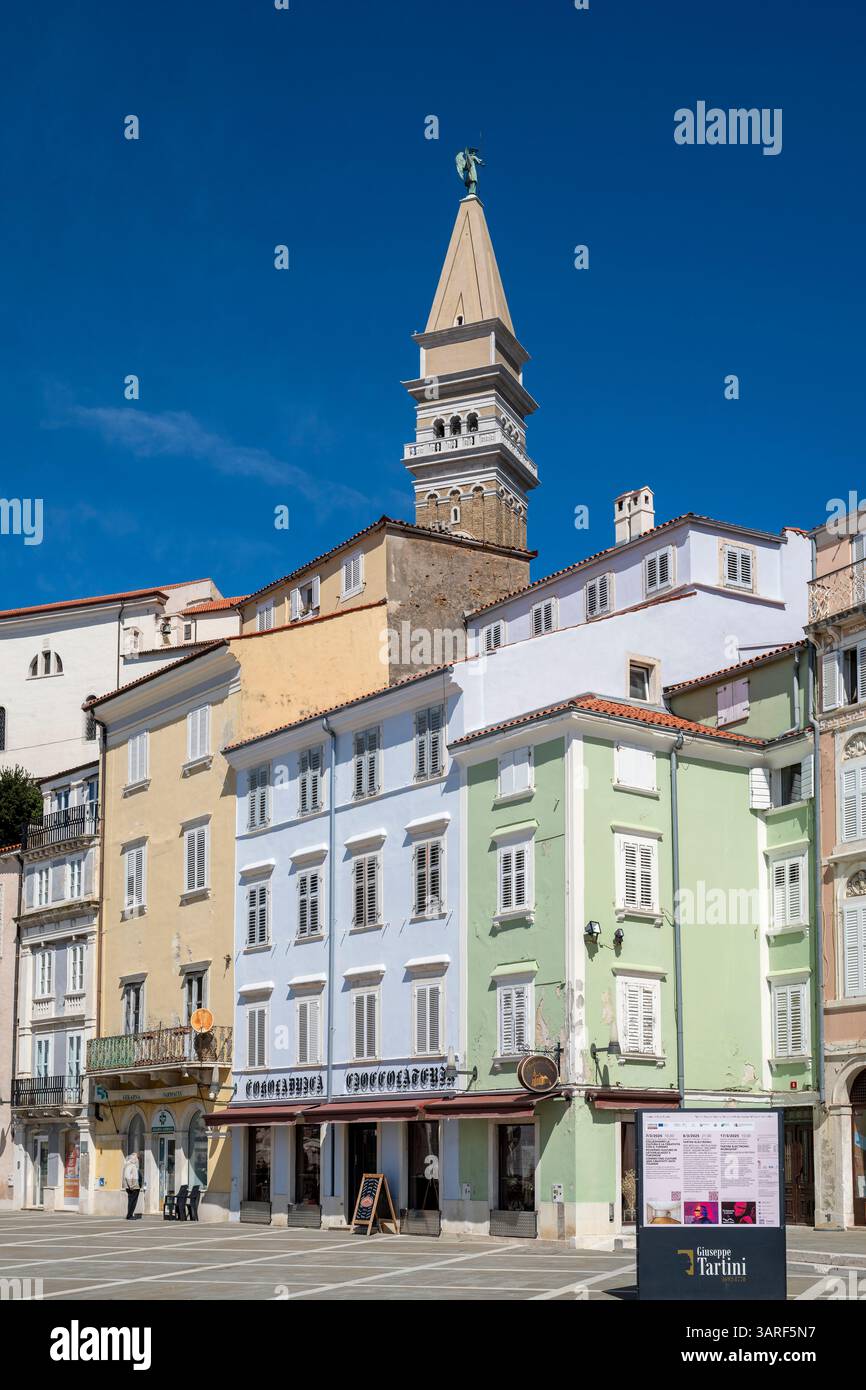 Tartini Square (Tartinijev trg), Piran, Slovenia Stock Photo - Alamy