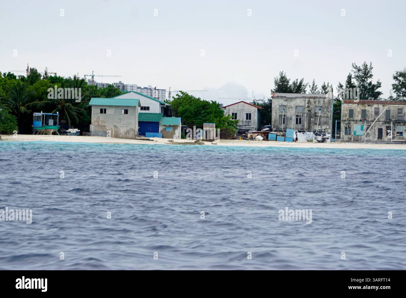new housing project on hulhumale island on the maldives Stock Photo - Alamy