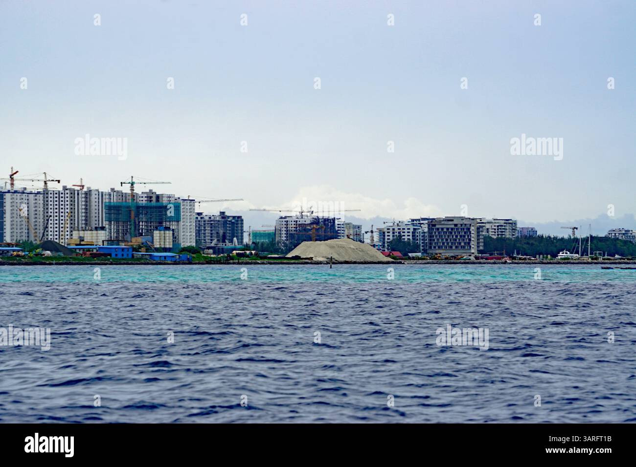 new housing project on hulhumale island on the maldives Stock Photo - Alamy
