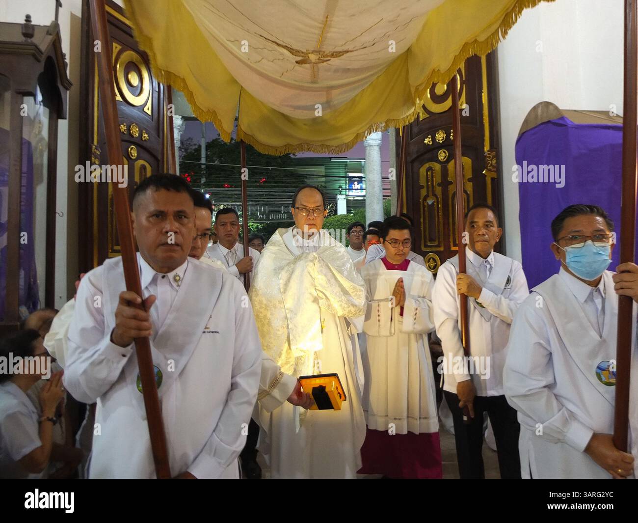 Processional canopies hi-res stock photography and images - Alamy