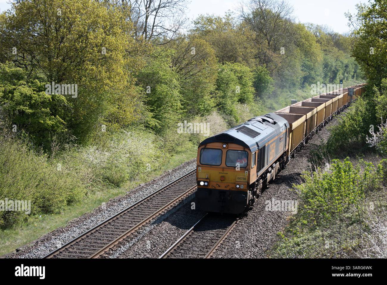 GBRf class 66 diesel locomotive No. 66756 "Royal Corps of Signals ...