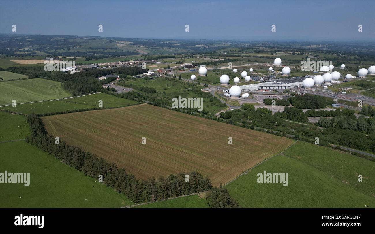 RAF Menwith Hill near Harrogate, provides communications and ...