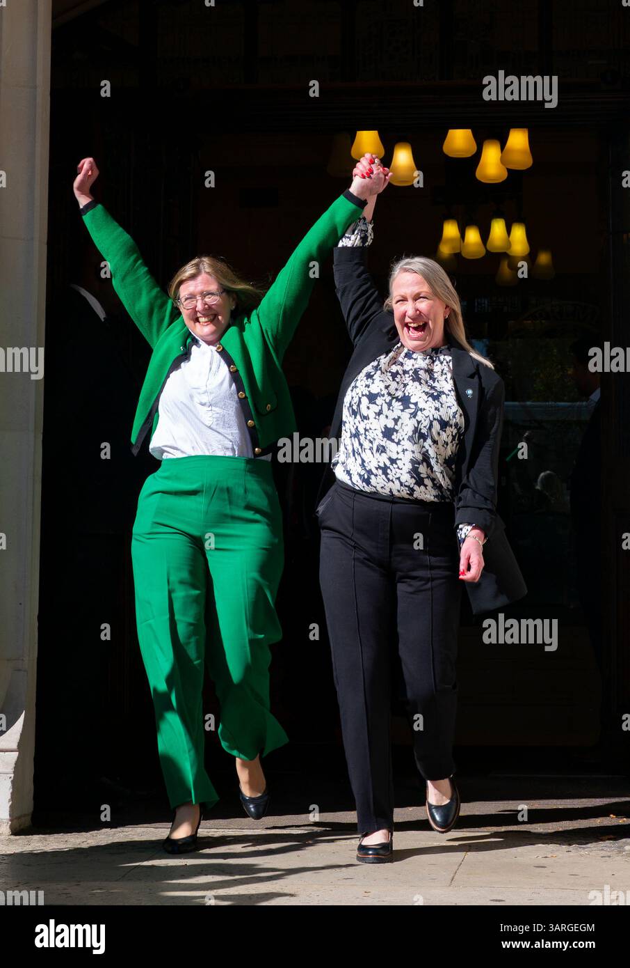 Susan Smith and Marion Calder (R) celebrate after Supreme Court ruled ...