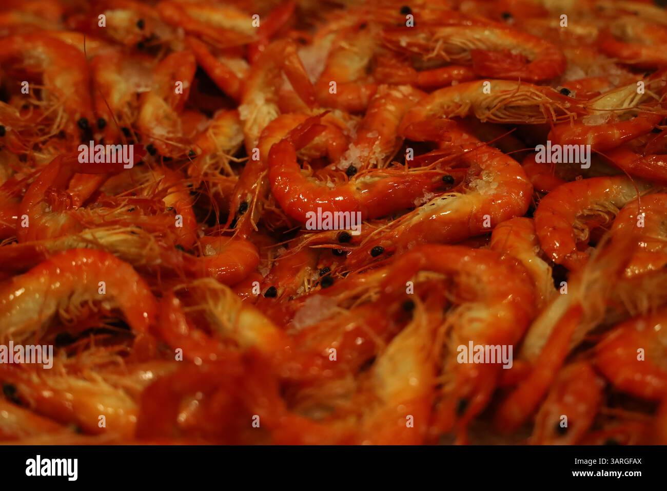 Prawns are seen on display at The Seafood king in Bankstown ahead of ...