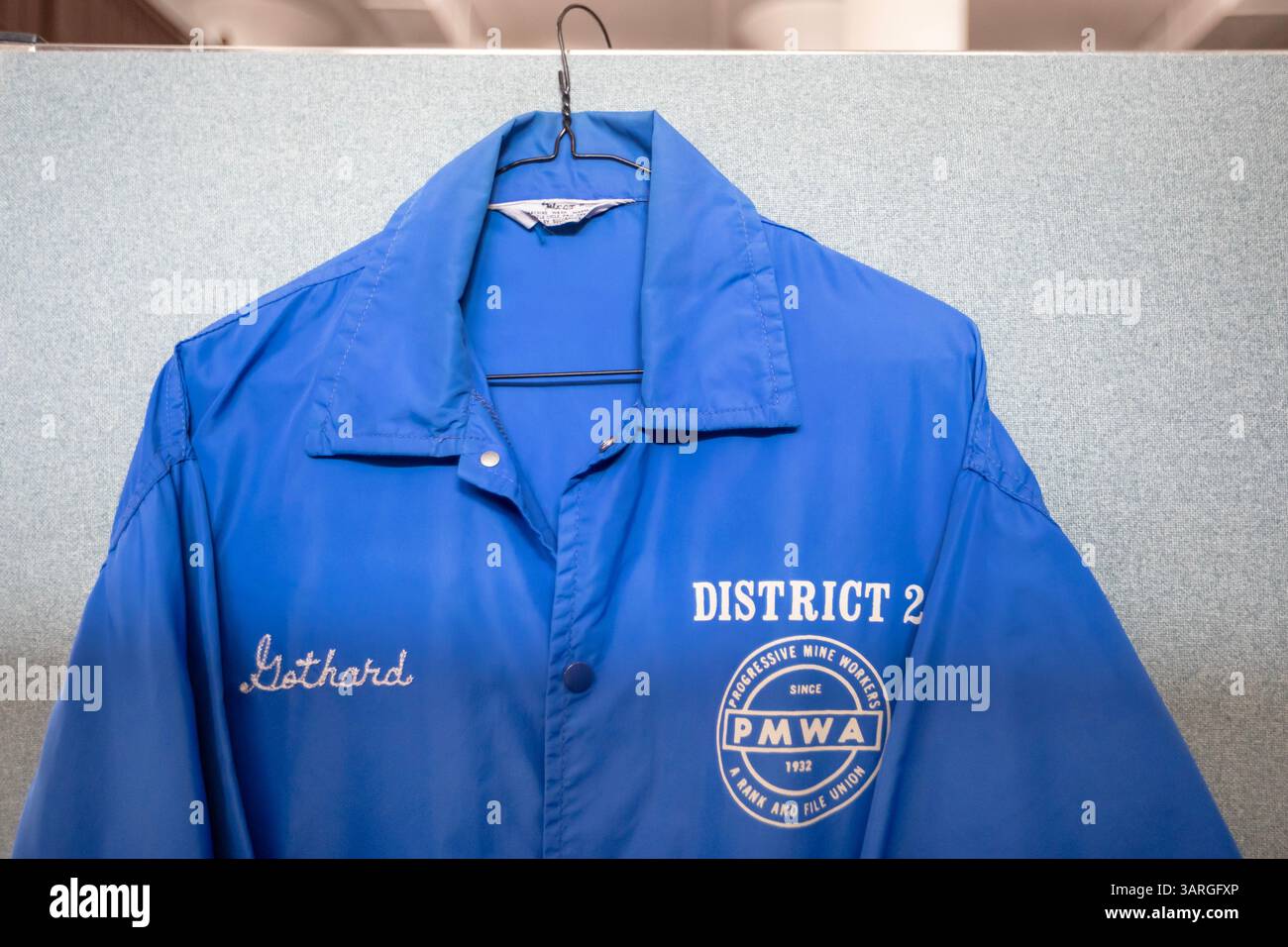 Benham, Kentucky - A union jacket is displayed at the Kentucky Coal ...