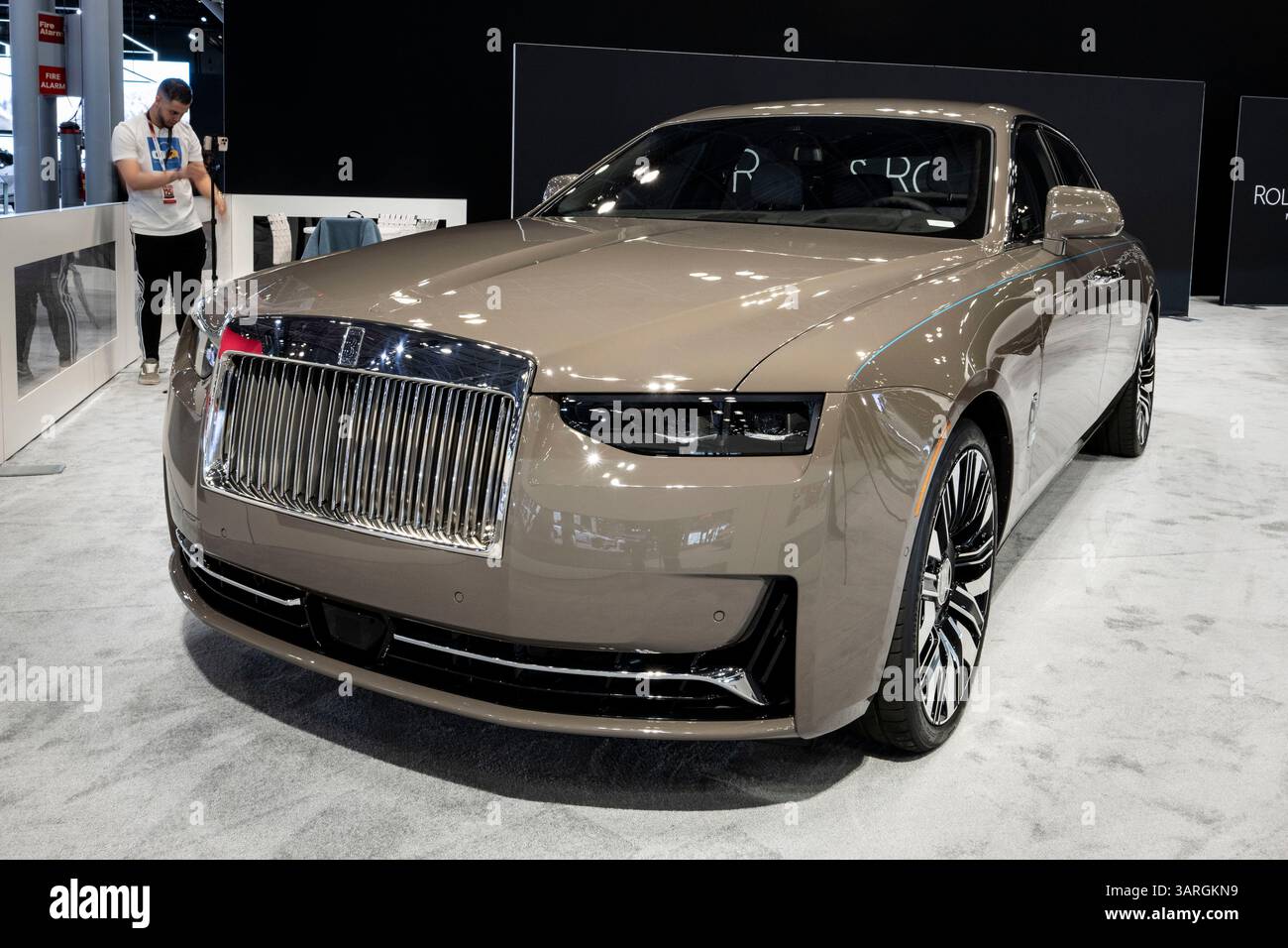 April 17, 2025, New York City, New York, United States: A Rolls-Royce ...