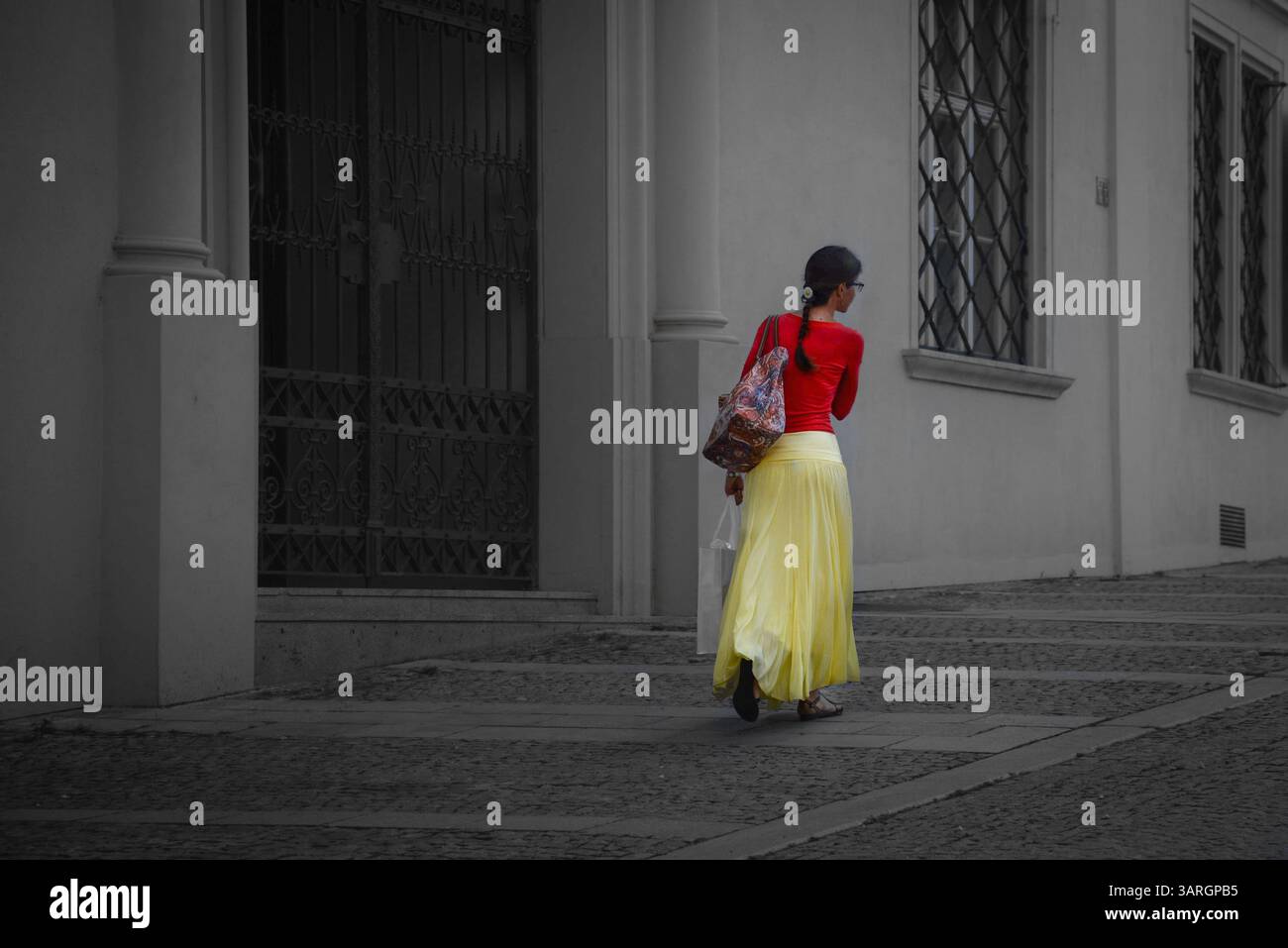 Indian woman walking village hi-res stock photography and images - Alamy