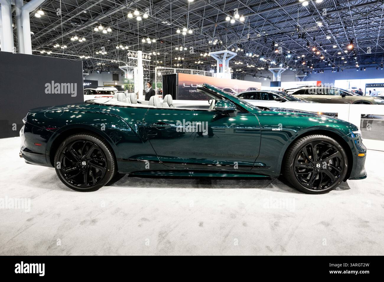 New York City, United States. 17th Apr, 2025. A Bentley Continental GTC ...