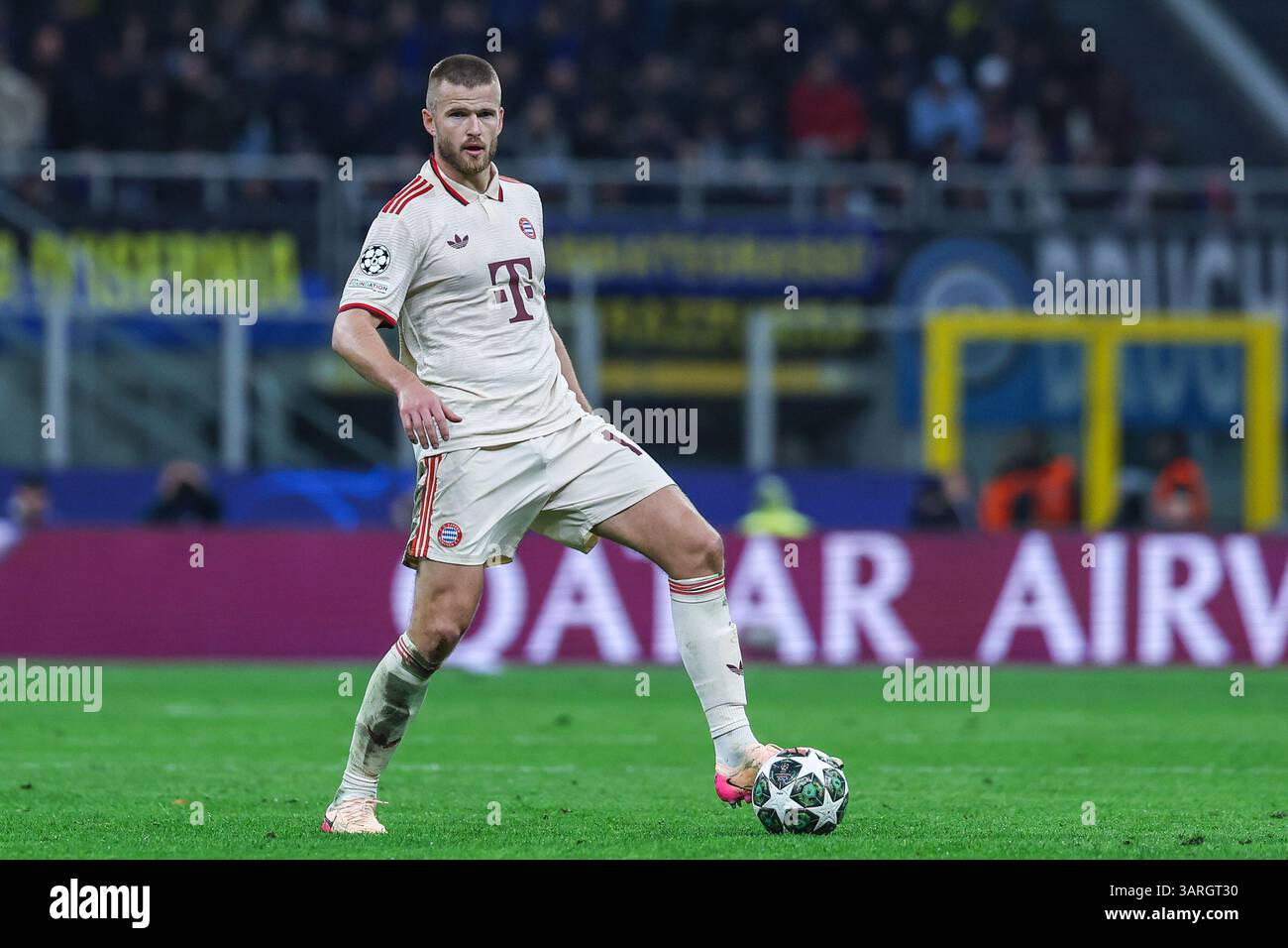 Milan, Italien. 16th Apr, 2025. Eric Dier of FC Bayern Munchen seen in ...