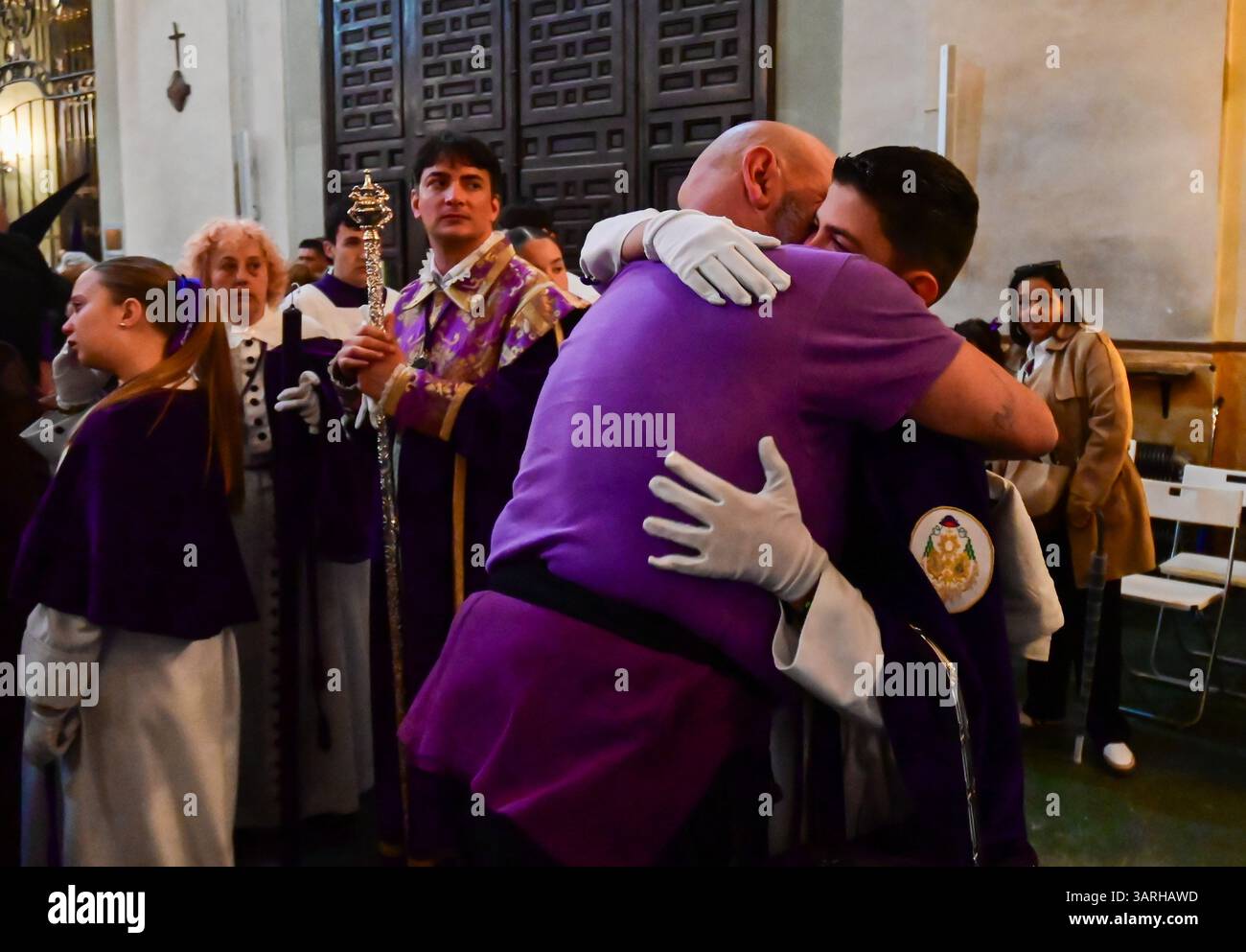Madrid, Madrid, SPAIN. 16th Apr, 2025. Despite the procession's ...