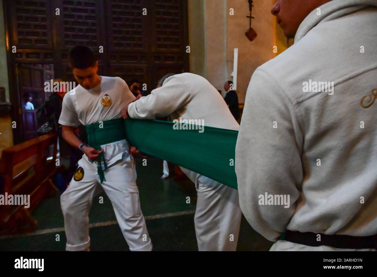 Madrid, Madrid, SPAIN. 16th Apr, 2025. Despite the procession's ...
