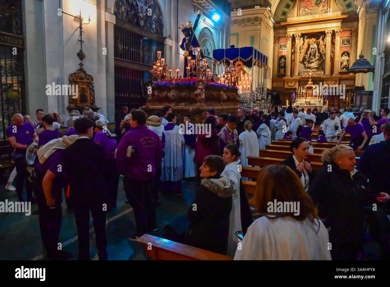 Madrid, Madrid, SPAIN. 16th Apr, 2025. Despite the procession's ...