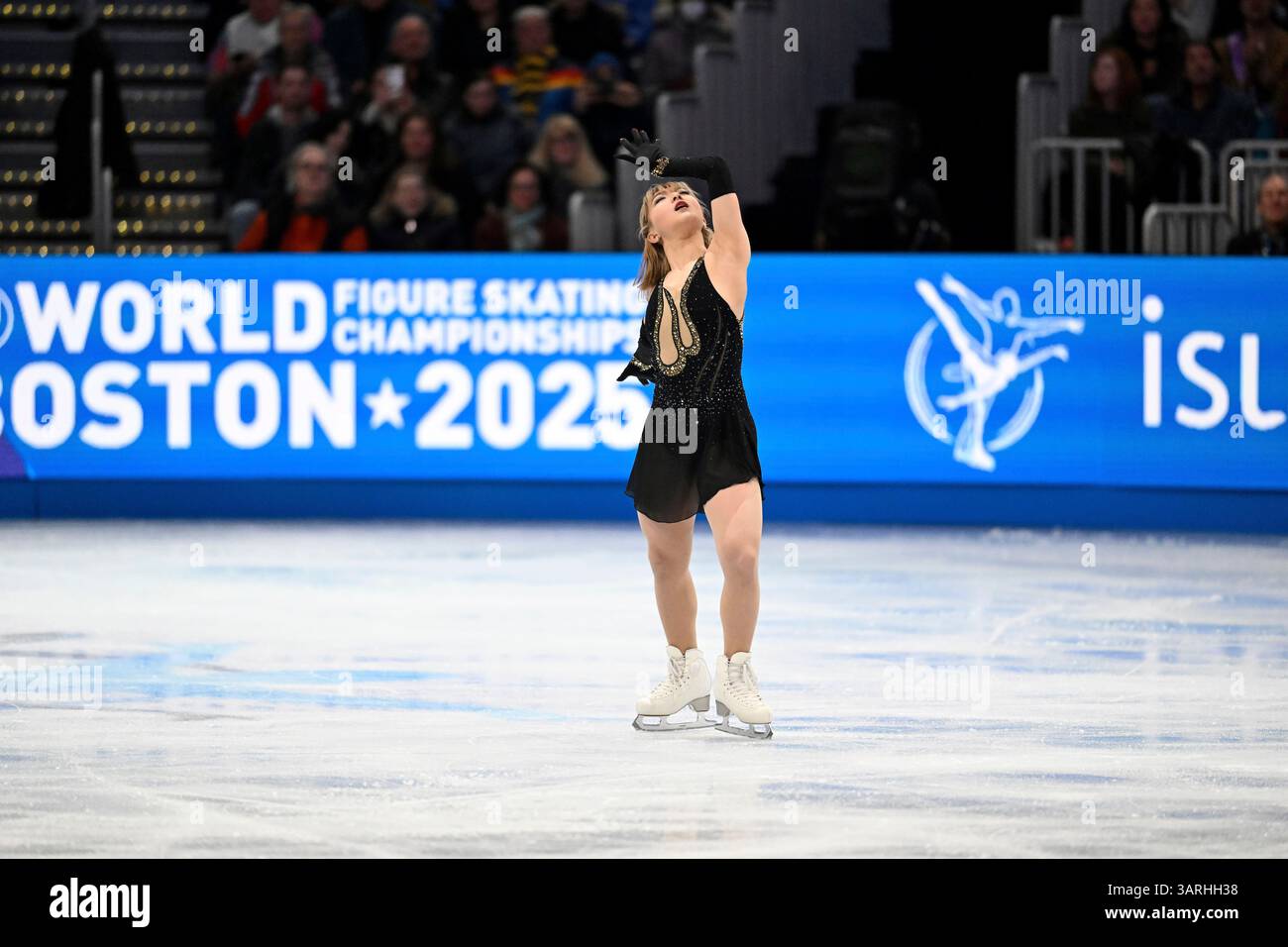 March 28, 2025, Boston, Mass: Kaori Sakamoto of Japan skates in the ...