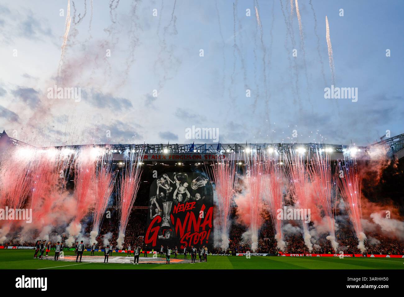 Old Trafford, Manchester, UK. 17th Apr, 2025. Europa League Quarter ...